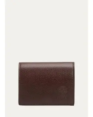 Brunello Cucinelli Leather Trifold Wallet - Brown