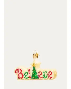 OLD WORLD CHRISTMAS Believe Christmas Ornat - Multi