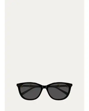 Gucci Generation Horsebit 56mm Round Sunglasses