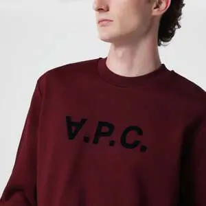 A.p.c. Burgundy Standard Grand Vpc Cotton Sweatshirt