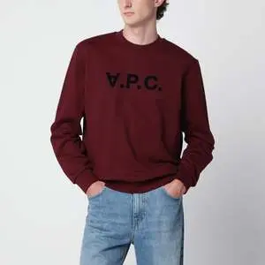 A.p.c. Burgundy Standard Grand Vpc Cotton Sweatshirt - Red