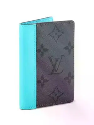 LOUIS VUITTON Pocket Organizer Monogram Eclipse And Leather Small Wallets