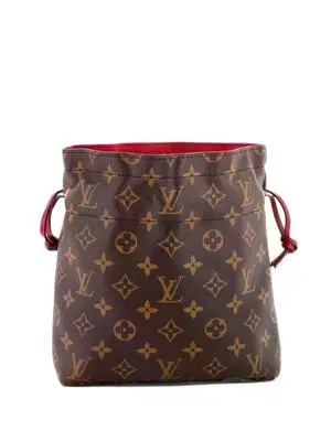 LOUIS VUITTON Noe Pouch Monogram Canvas Clutch Bag