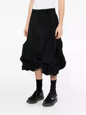 Comme Des Garçons Ruched Tiered Shorts