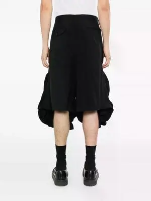 Comme Des Garçons Ruched Tiered Shorts