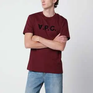 A.p.c. A.P.C. Burgundy Standard Grand Vpc Cotton T-Shirt Men Red