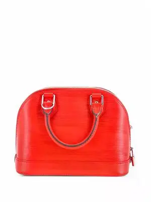 LOUIS VUITTON Alma Handbag Epi Leather Bb Satchel - Red