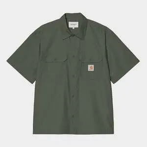 Carhartt Work In Progress Short Sleeve Essential Silk Blend Shirt - Leaf