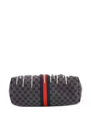 Balenciaga X Gucci The Hacker Project Graffiti Bb Canvas Medium Tote Bag - Black