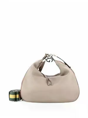Gucci Attache Shoulder Bag Leather Large Hobo Bag