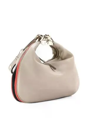 Gucci Attache Leather Large Shoulder Bag - Black