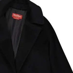 Max Mara Wool Apice Coat - Black