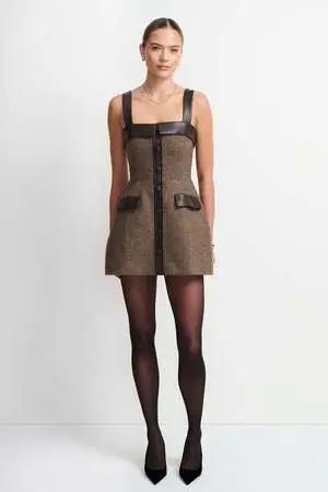 Amanda Uprichard Mindy Romper In Watson Tweed