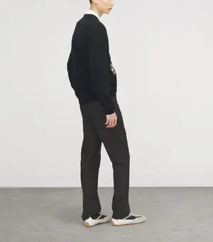Alexander McQueen Wool Embroidered Cardigan