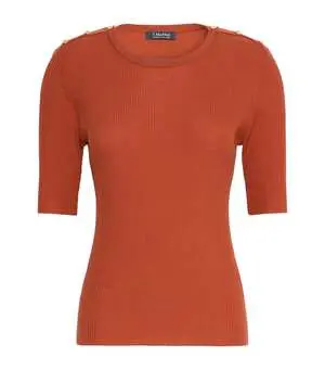 Max Mara Virgin Wool Ribbed Sweater