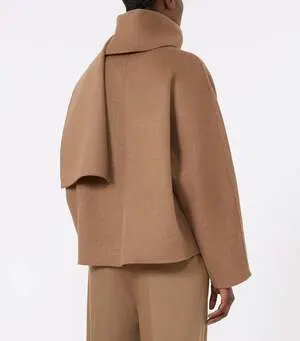 Max Mara Virgin Wool Scarf-neck Jacket