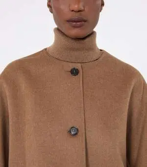 Max Mara Virgin Wool Scarf-neck Jacket