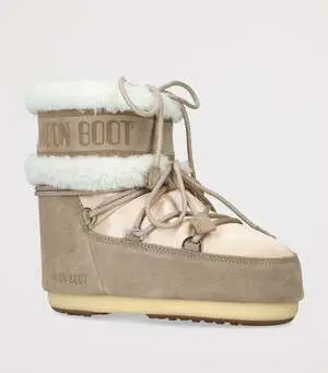 Moon Boot Shearling Pearly Plus Boots