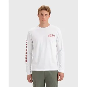 SALT LIFE Respect The Wild Long Sleeve Tee - White