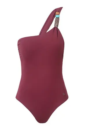 AYJE Cappadocia One-shoulder Swimsuit - Bordeaux