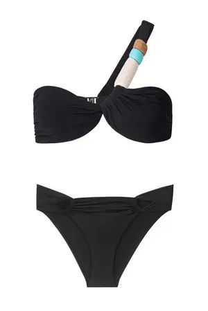 AYJE Cappadocia Bandeau Top/slip Bottom - Black