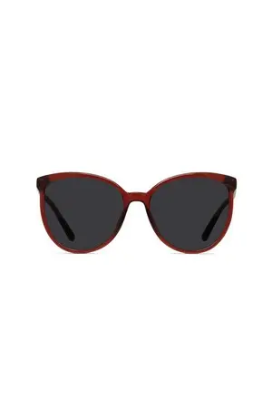 AMELIA E. Sofia 56mm Irregular Sunglasses - Red