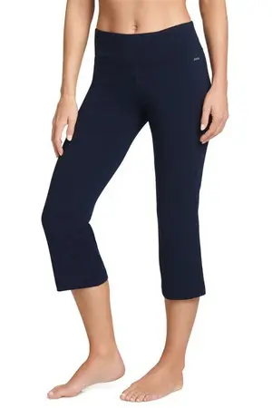 JOCKEY Cotton Stretch Slim Flare Capri - Thunder Blue