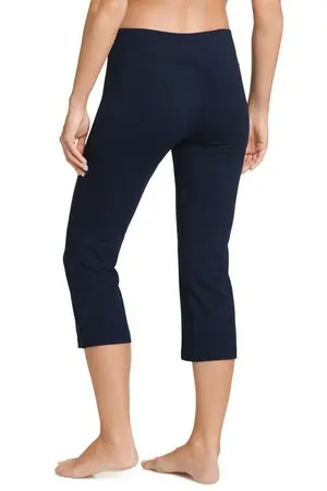 JOCKEY Cotton Stretch Slim Flare Capri - Thunder Blue