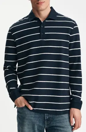 MAVI Striped Long Sleeve Polo