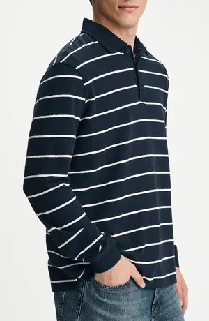 MAVI Striped Long Sleeve Polo