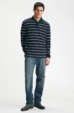 MAVI Striped Long Sleeve Polo