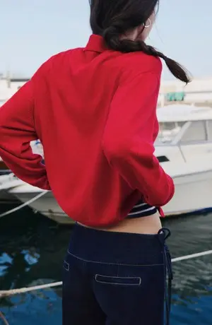Mango Polo Neck Cardigan