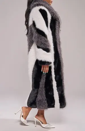AZALEA WANG Moonstone Faux Fur Coat