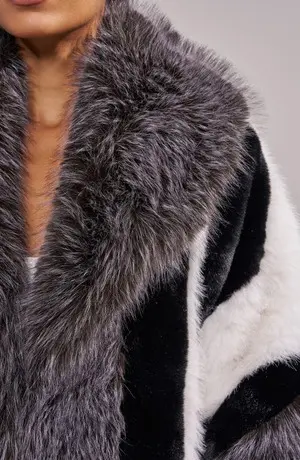 AZALEA WANG Moonstone Faux Fur Coat