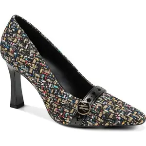 Karl Lagerfeld Paris Scotlyn Pointed Toe Pump - Multi/black