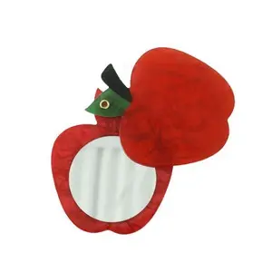 JOLLITY AND CO. Apple Shaped Compact Mirror - Assorted Pre-pack