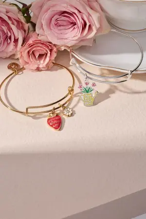 ALEX AND ANI Thank You For Helping Me Bloom' Charm Bangle