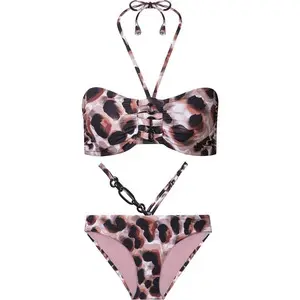 AYJE Jackie Bandeau Top & Slip Bottom - Leopard