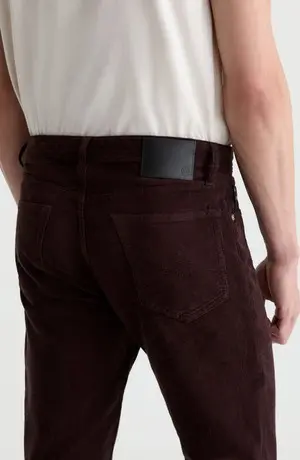 Ag Tellis Slim Fit Corduroy Pants - Wood Brown