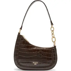 Dune London Direction Leather Crossbody Bag - Brown