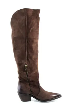 A.S.98 Clifford Over The Knee Boot - Brown
