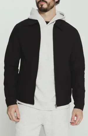 7 Diamonds Baron Full Zip Jacket - Black