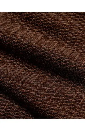 Billy Reid Long Sleeve Sweater Polo - Brown Multi