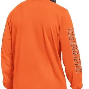 STARTER Denver Broncos Clutch Hit Ii Long-sleeve T-shirt