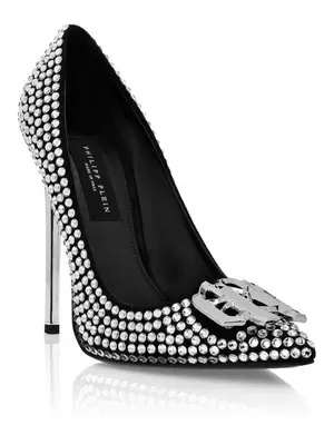 Philipp Plein Strass High Heels Decollete Gothic Plein - Crystal