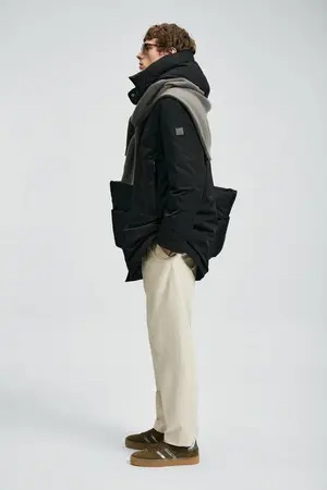 LUFIAN Hooded Goose Down Parka