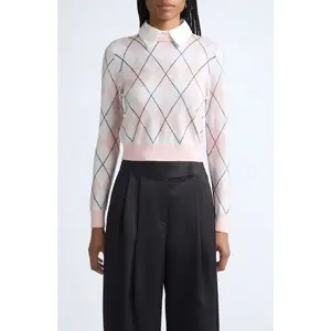 Alice + Olivia Carolann Argyle Sweater