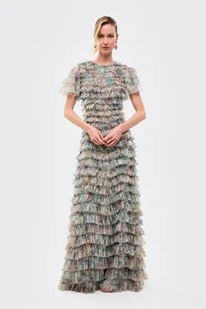 BEAUUT Ruffle Gown