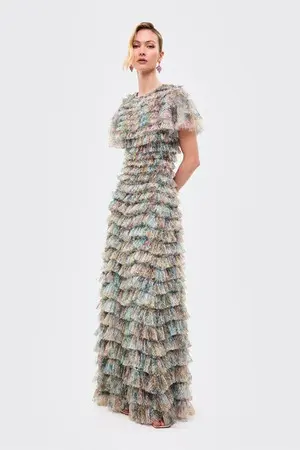 BEAUUT Ruffle Gown