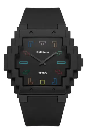 D1 MILANO Tetris Limited Edition Polycarbonate Watch - Black